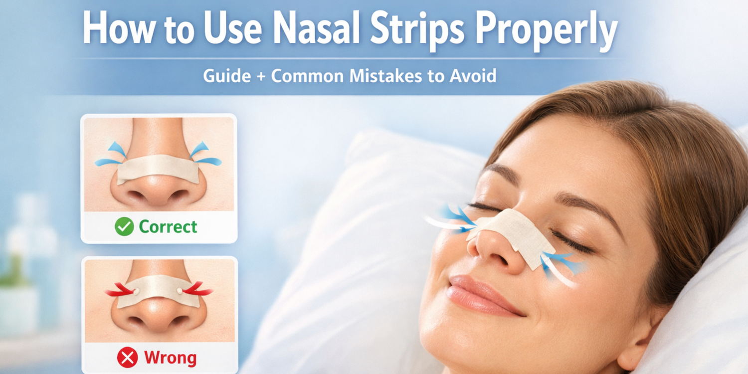 How to Use Nasal Strips Properly: Guide + Mistakes to Avoid – Flow Recovery